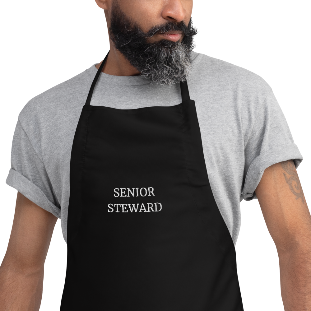 Senior Steward Embroidered Apron – San Antonio Hat Company